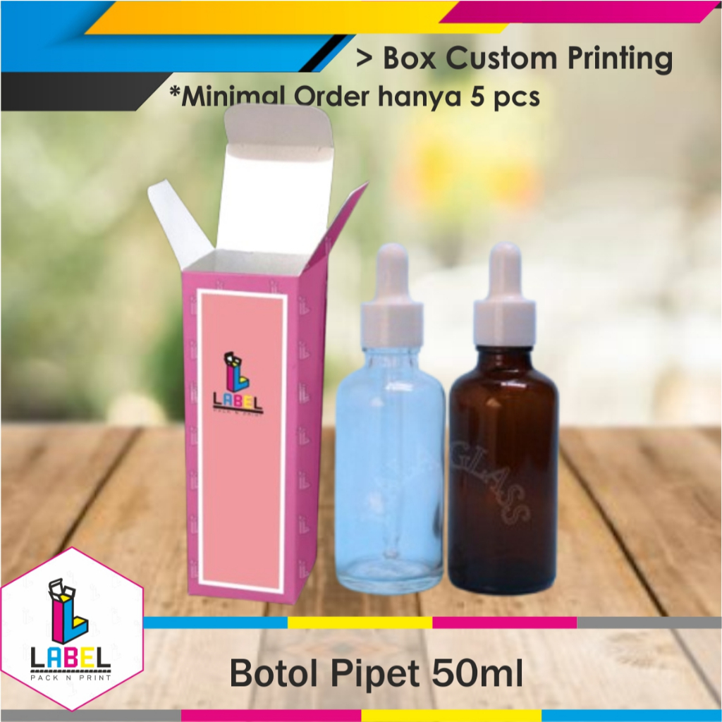 Jual Box / Dus Botol Serum Pipet 50ml 4 x 4 x 12cm - Custom Desain ...