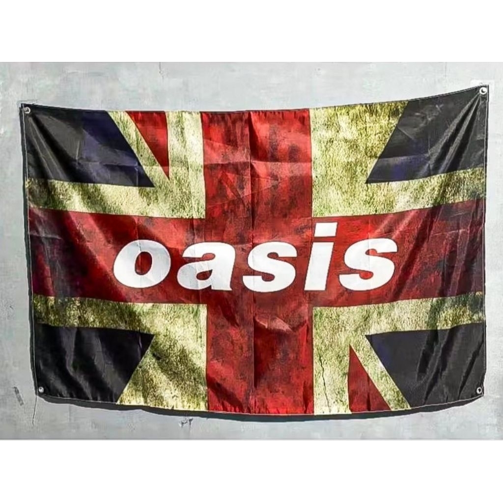 Jual Bendera/Flag/Poster Kain/Miniflag Band Oasis | Shopee Indonesia