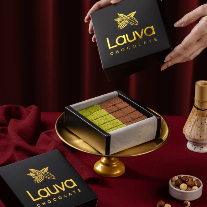 Jual Lauva Nama Chocolate Mix Hazelnut & Matcha Premium | Shopee Indonesia