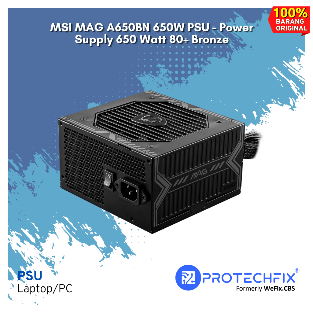 Jual MSI MAG A650BN 650W PSU - Power Supply 650 Watt 80+ Bronze ...