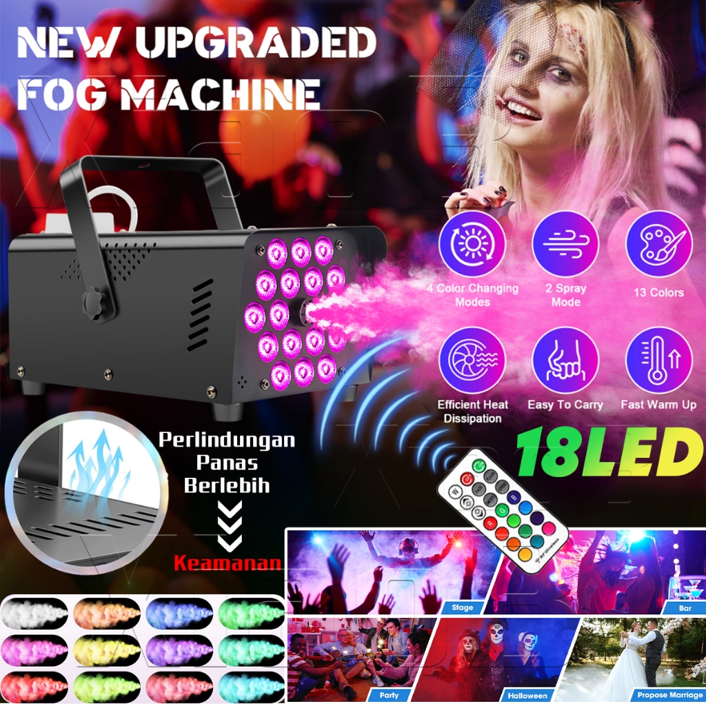 Jual 2200W 18 LED Mesin Asap Panggung Fogger Stage Machine Mesin Asap ...