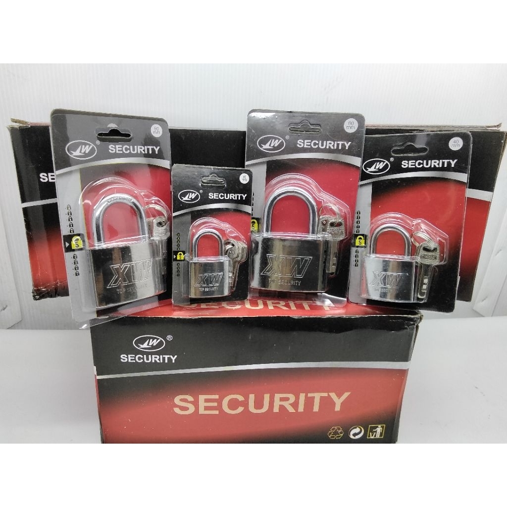 Jual Gembok Stainless warna Silver/ gembok Stainless leher pendek ...
