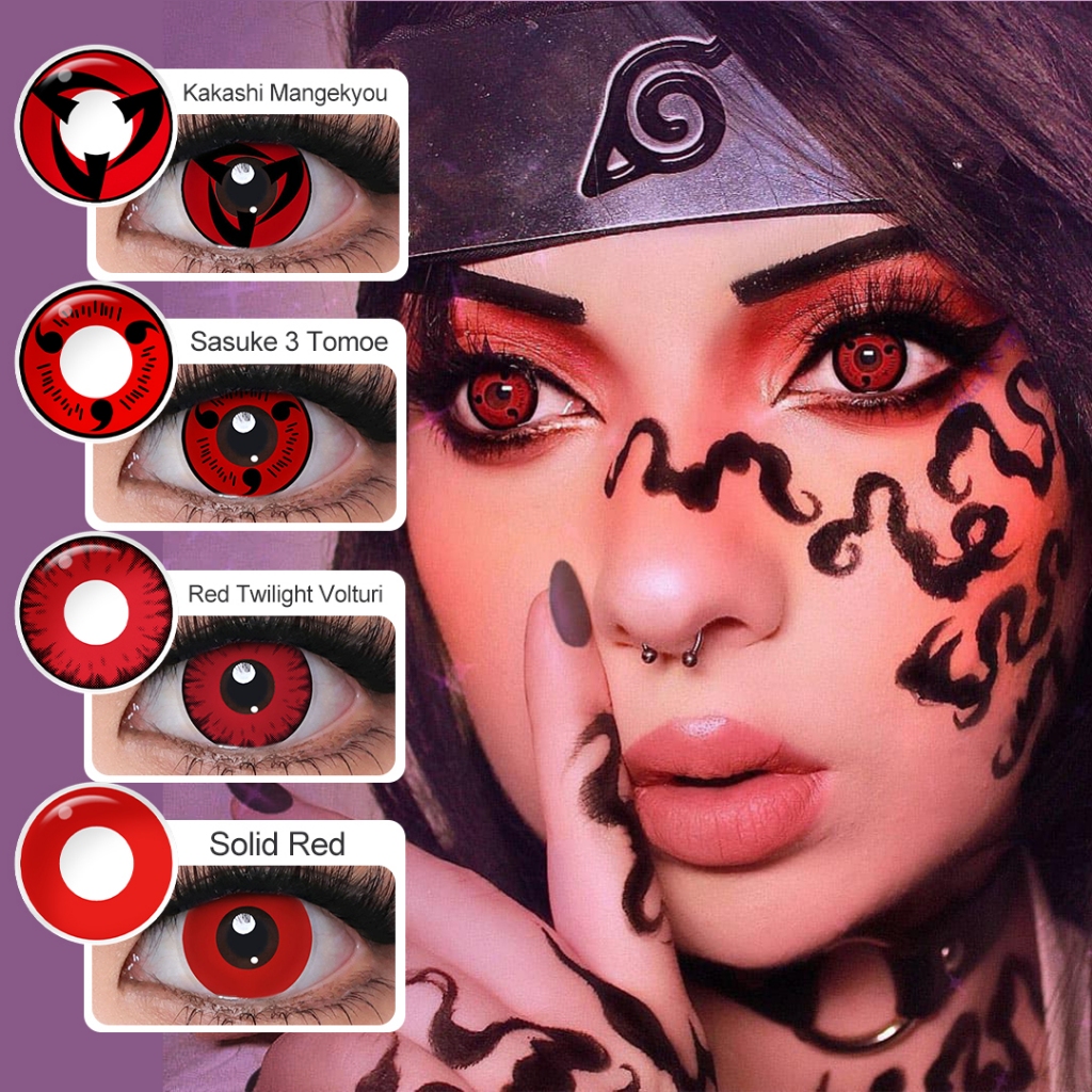 Jual Magister Softlens Halloween Cosplay Seri Red Soflen 1Pasang Anime ...