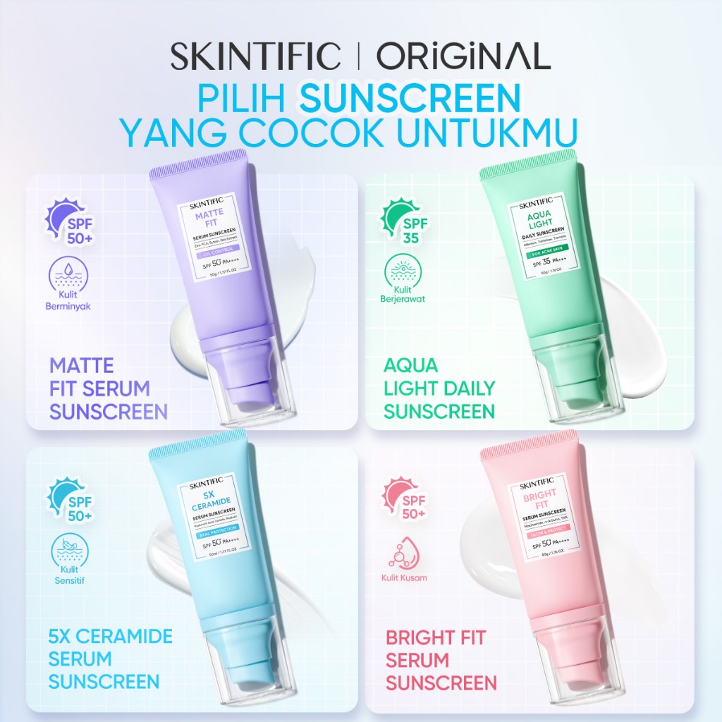 Jual [Official Outlets] SKINTIFIC - Sunscreen Collection SPF50 PA ...