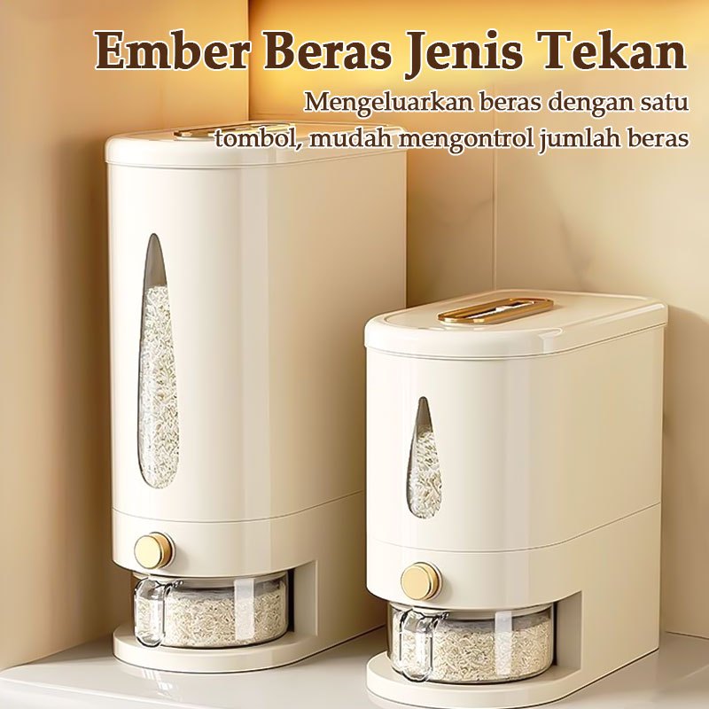 Jual Rice Bucket Beras Anti dan Serangga 5kg/10kg Wadah Beras Rice Box ...