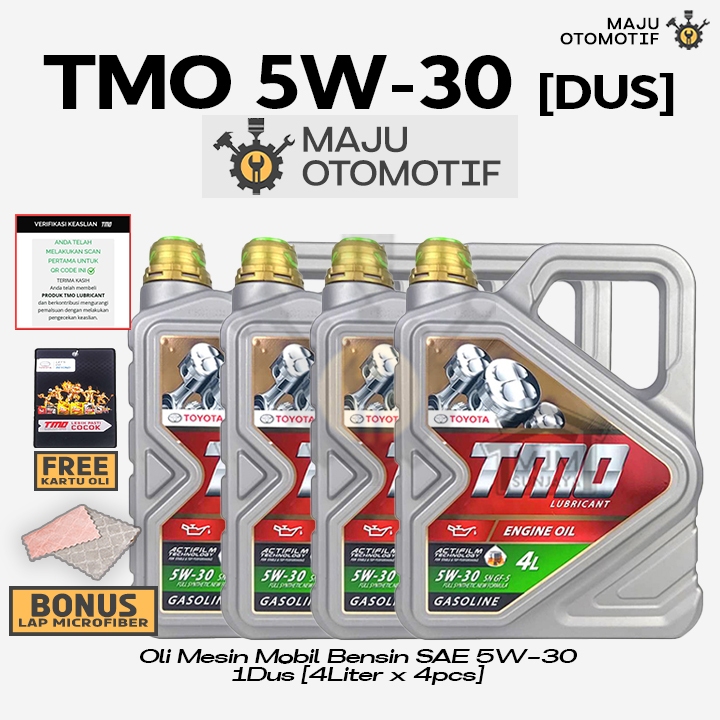 Jual Oli Mesin TMO HIJAU SAE 5W-30 1 Dus (4Liter x 4pcs) TOYOTA SCAN ...