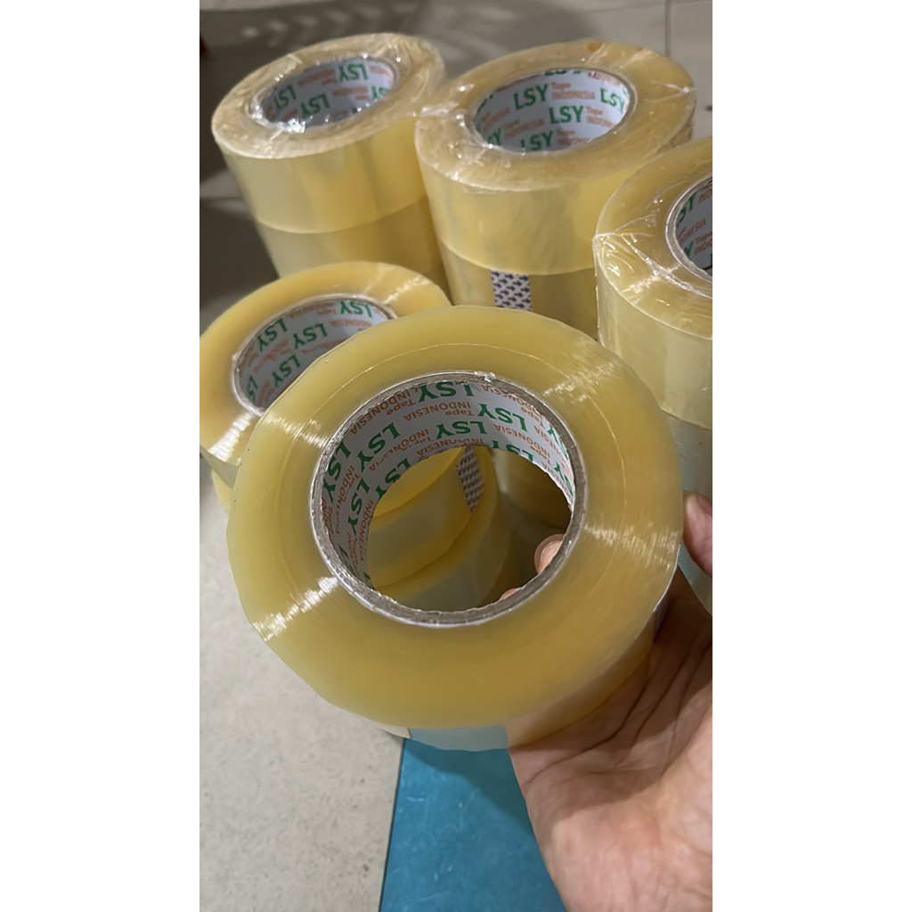 Jual Lakban Bening 300 Yard lakban jumbo (Instan / Gosend ) | Shopee ...