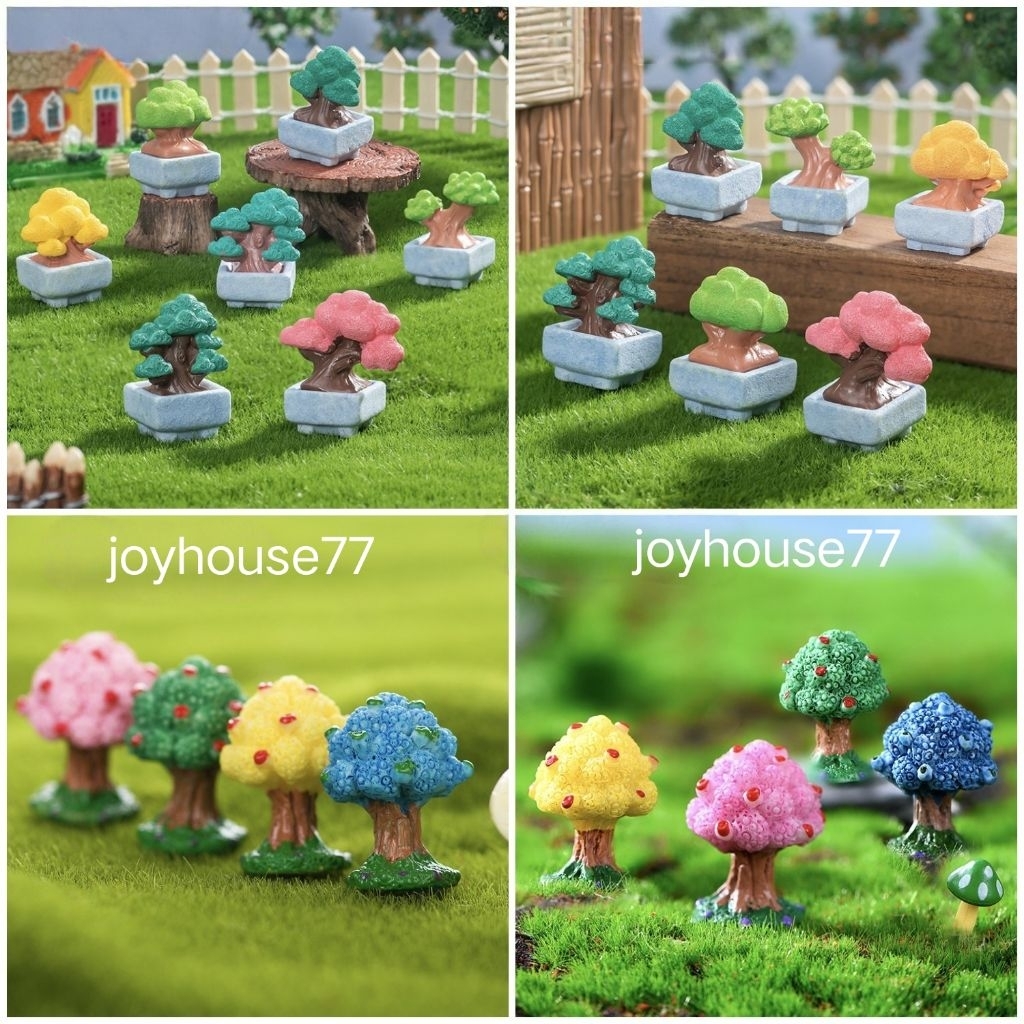 Jual 1pc Miniatur Pohon Resin Bonsai Mame Pajangan Maket Diorama Hiasan ...
