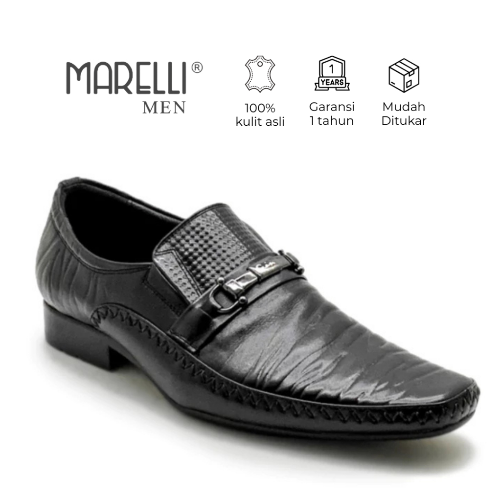 Jual Sepatu Pantofel Pria - Marelli Men Sepatu Casual Pria Kantor Kulit ...