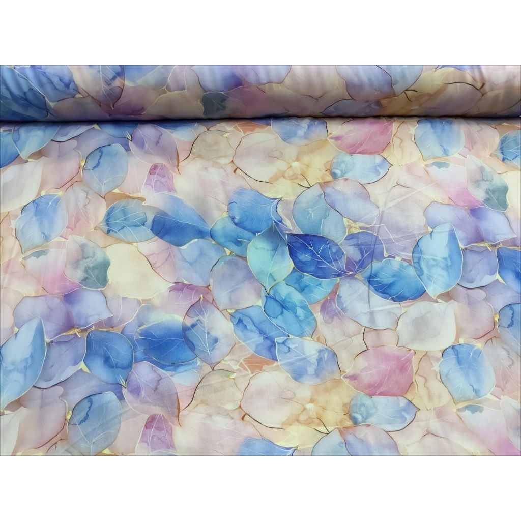 Jual Bahan Kain Katun Rayon Viscose Garment Motip Bunga Abstrak ...
