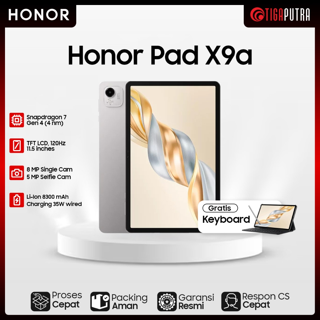 Jual Honor Pad X9a (RAM 8GB, ROM 128GB, Eye Comfort Display, 8300mAh ...