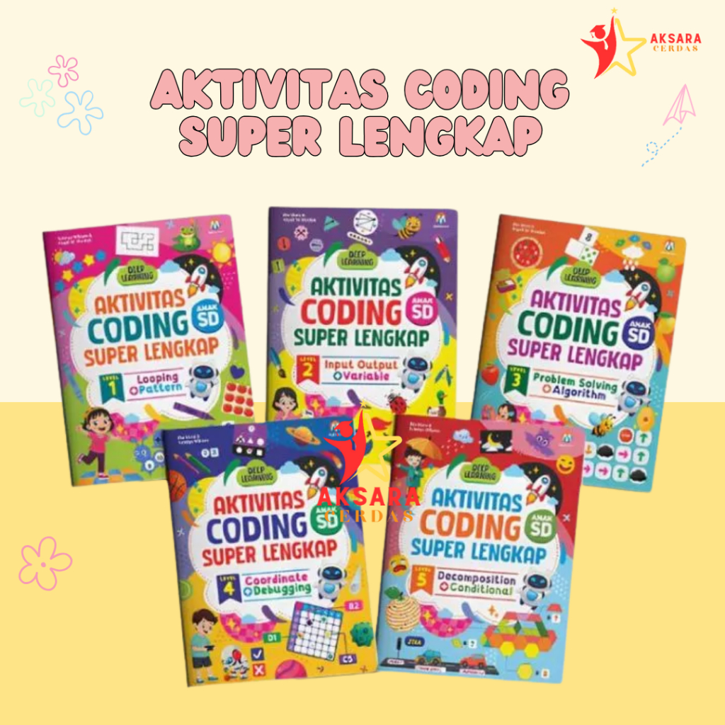 Jual Buku Belajar Koding Aktivitas Coding Super Lengkap Tanpa Komputer ...