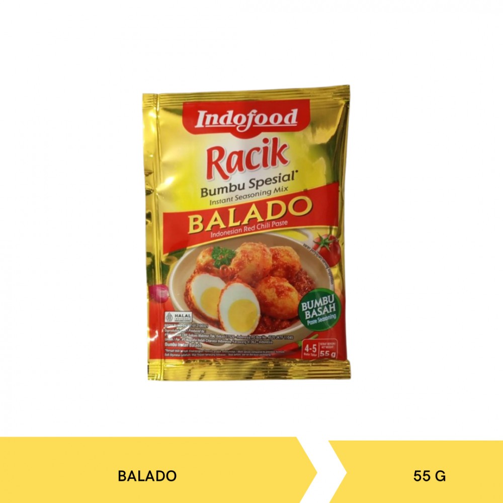 Jual INDOFOOD BUMBU RACIK SPESIAL BALADO 55G | Shopee Indonesia