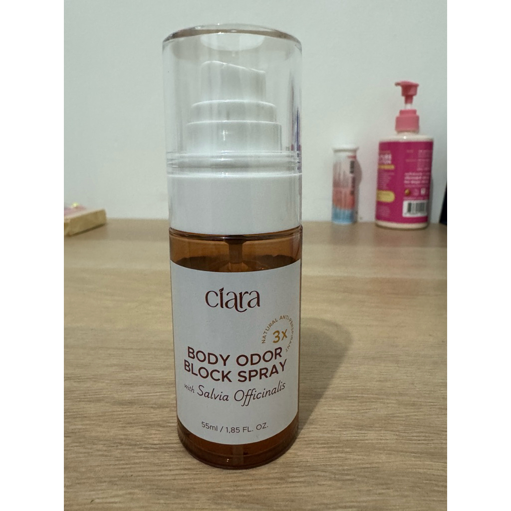 Jual ciara body odor block spray natural deodorant | Shopee Indonesia