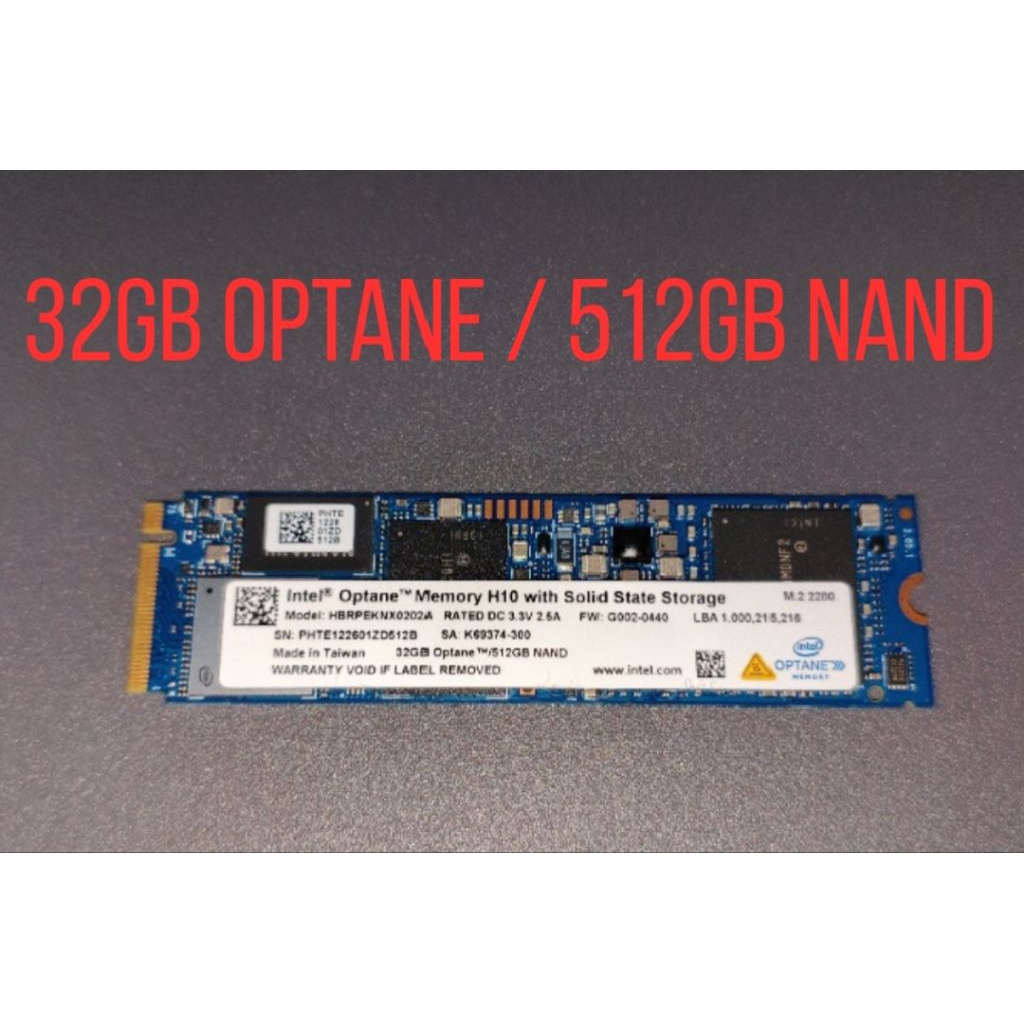 Jual SSD Nvme M.2 M2 512GB with Intel Optane Memory 32GB H10 Solid ...