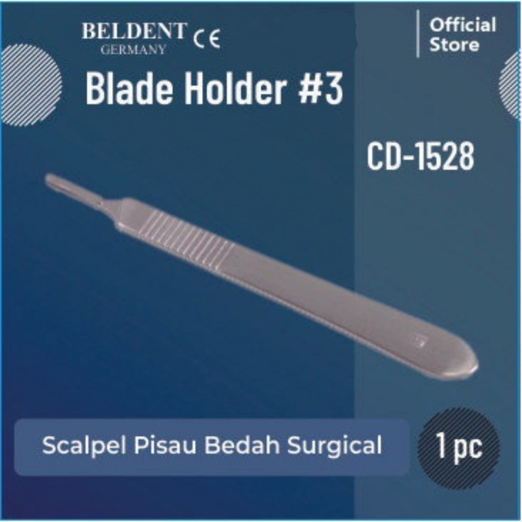 Jual BELDENT - Dental Instrument Scaple Blade Holder Gagang Pisau Bedah ...