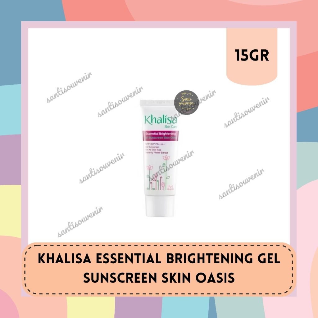 Jual Khalisa Essential Brightening Gel Sunscreen Skin Oasis 15gr (ada ...