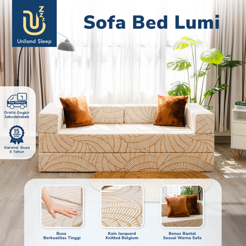 Jual Sofa Bed Lumi by Uniland Sleep | Sofabed Lipat Multifungsi 3 in 1 ...