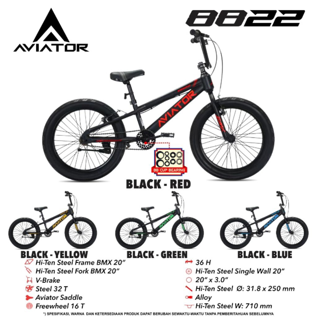 Jual SEPEDA BMX 20 INCH AVIATOR 8821 / 8822 BY PACIFIC XIN87STORE ...