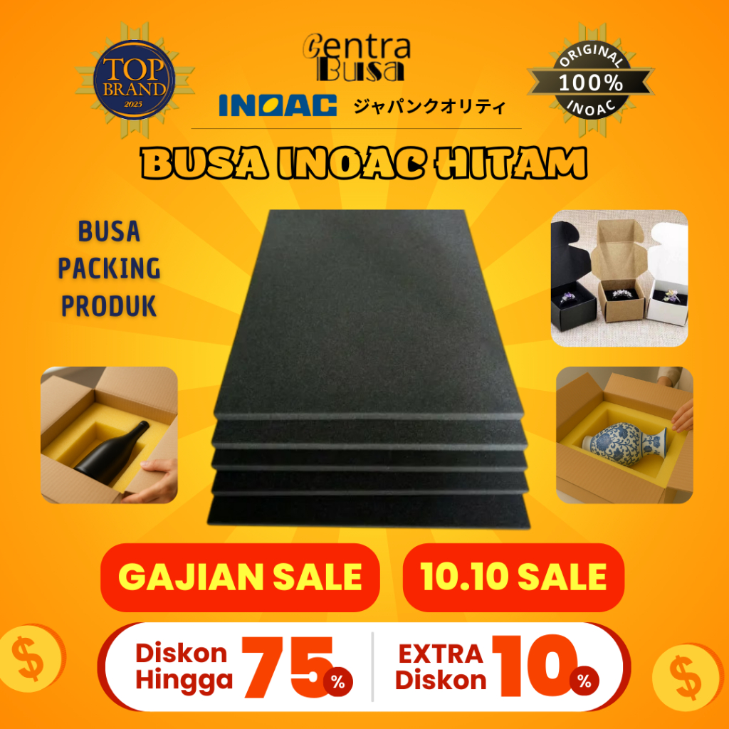 Jual Busa Packing Busa INOAC Lembaran 25x50 cm Busa Reguler Busa ...