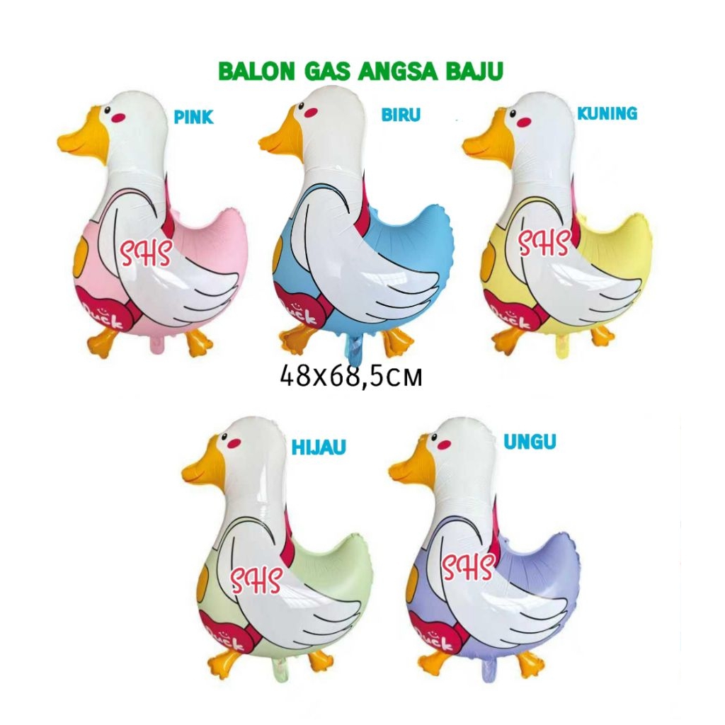 Jual BALON GAS FOIL KARAKTER ANGSA BAJU 1 PAK (50 PIECES) | Shopee ...