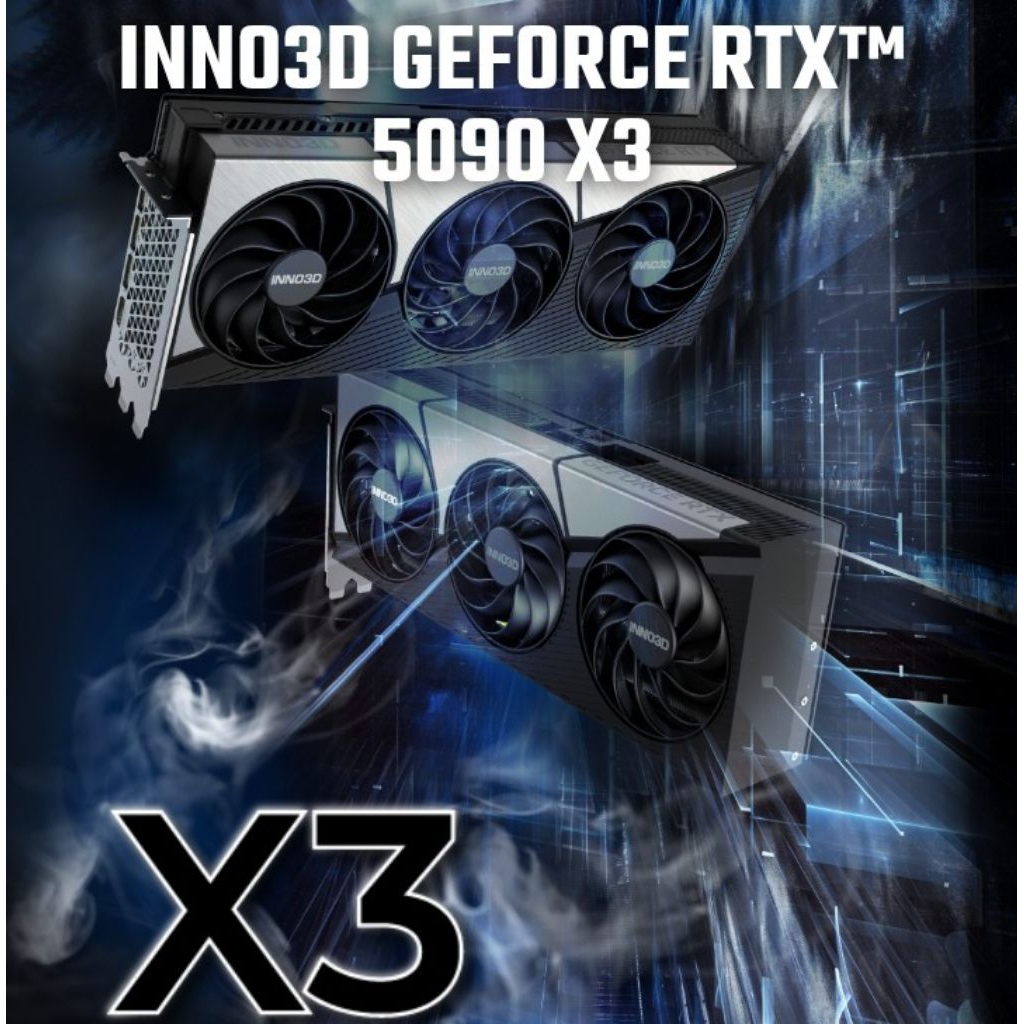 Jual Inno3D GeForce RTX 5090 32GB GDDR7 X3 - Enormous Cooler with ...