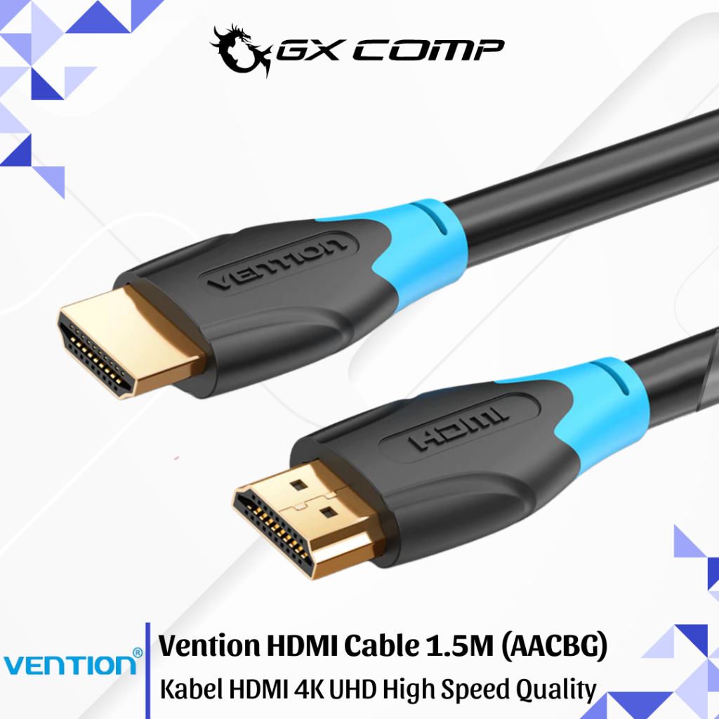 Jual Vention HDMI Cable 1.5M | Kabel HDMI 4K UHD High Speed Quality ...