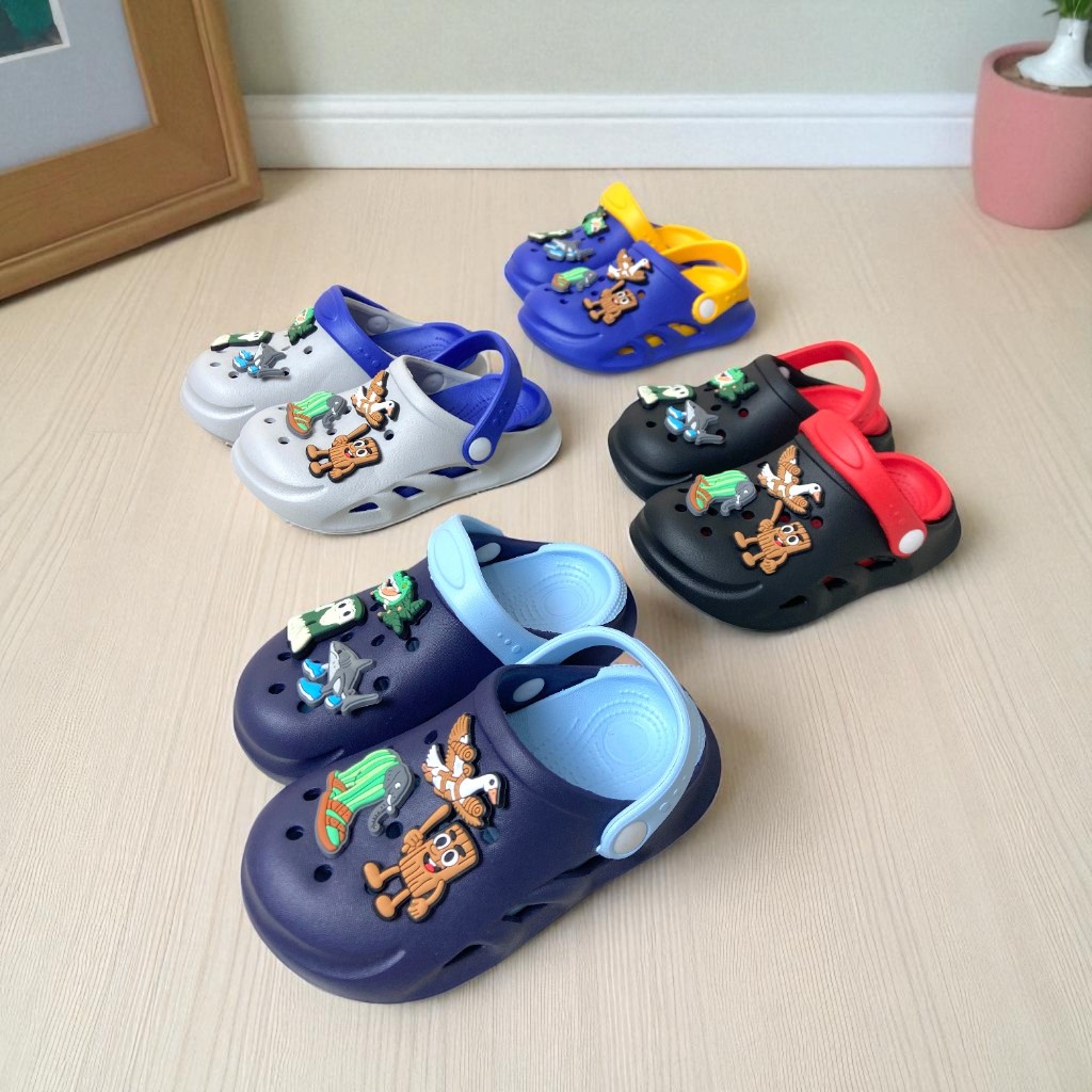 Jual Sandal Baim Anak Sendal Baim Slop Viral Sandal Kodok Crop Sandal ...