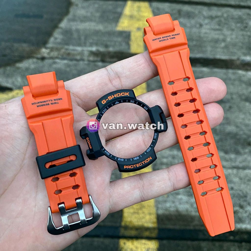 Jual BNB Band Bezel CASIO G-SHOCK GA 1000-4A Fit To GA 1100 ORANGE ...