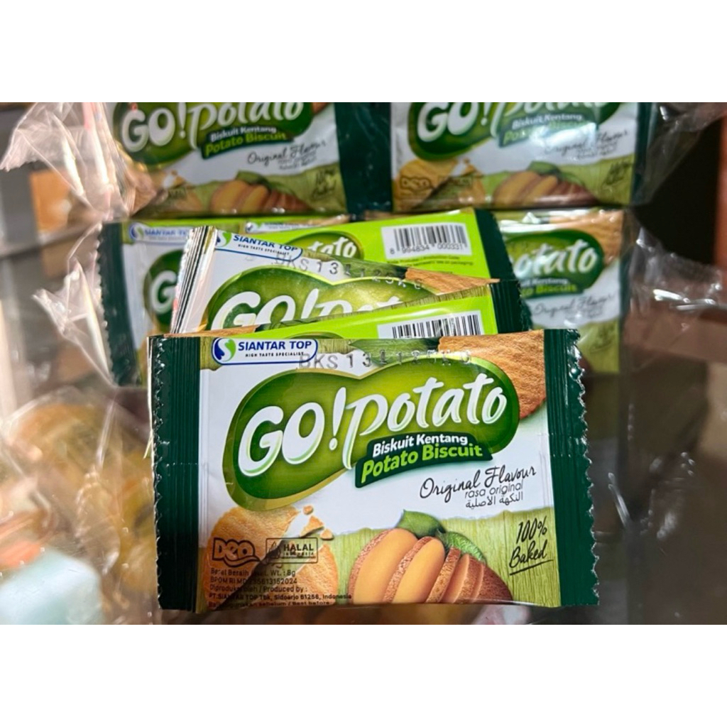 Jual Biskuit Go Potato @8g ( 1 Renceng isi 10 Pcs ) | Shopee Indonesia