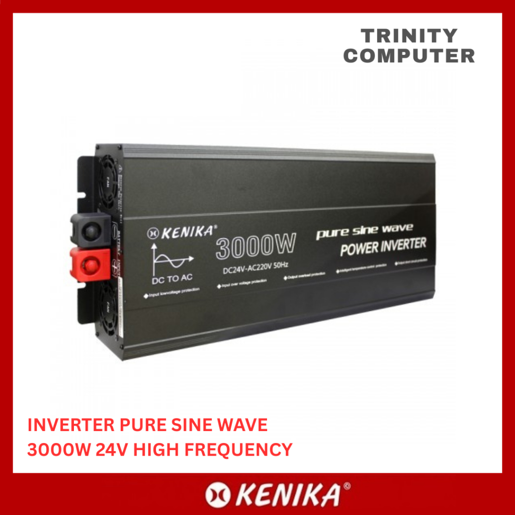 Jual Inverter Pure Sine Wave Kenika 3000W DC 24V - AC 220V PSW Off Grid ...