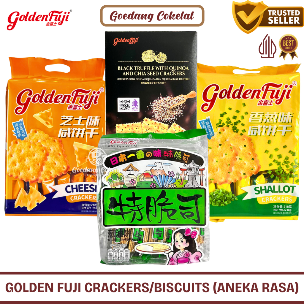 Jual GOLDEN FUJI CRACKERS BISCUITS Aneka Rasa Cheese Shallot Scallion ...