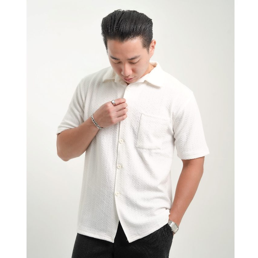 Jual CREDO - Kemeja Pria Lengan Pendek | Bowling Shirt Pattern | Shopee ...
