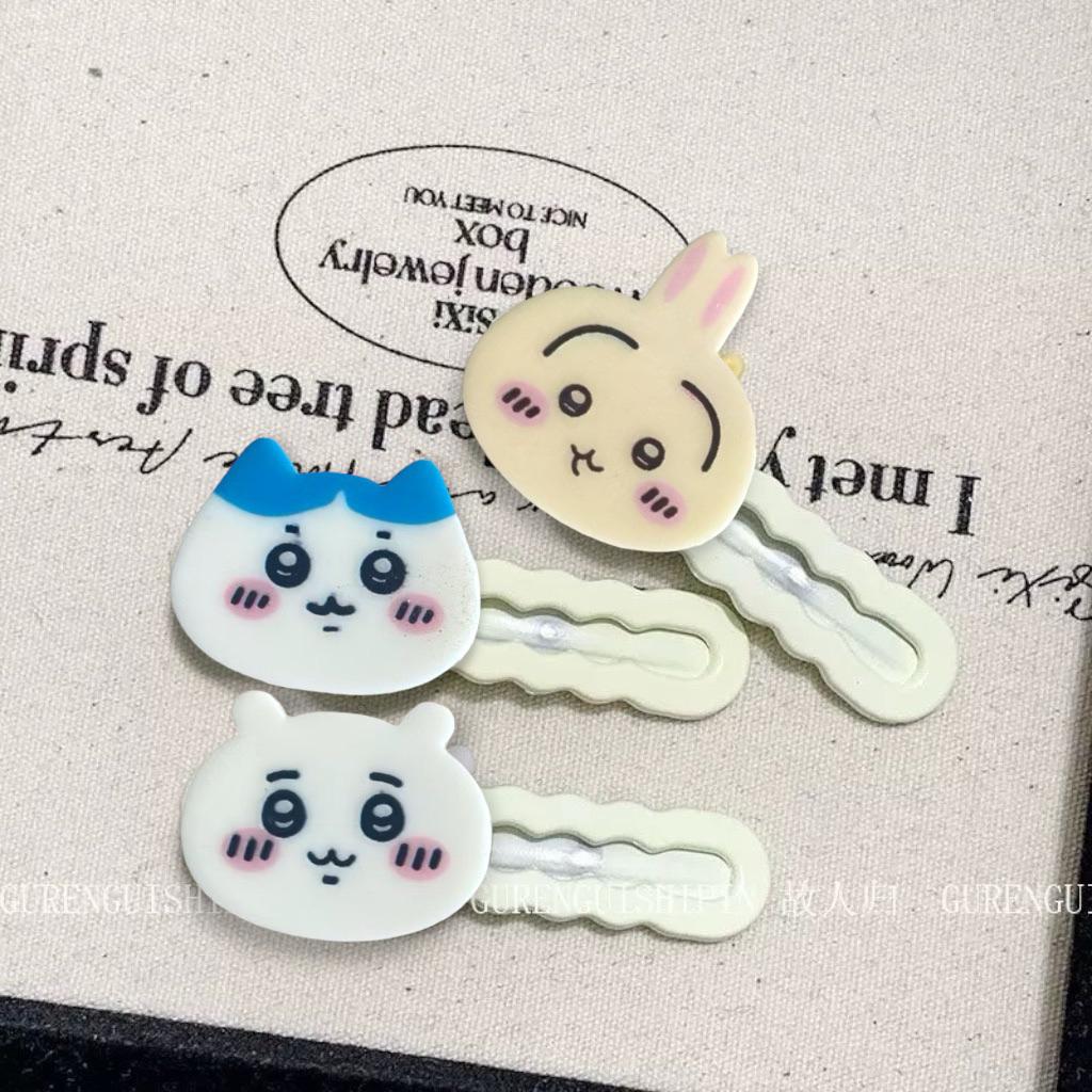 Jual Ringo Stuff - Chiikawa Usagi Momonga Hachiware Hair Clips Jepit ...