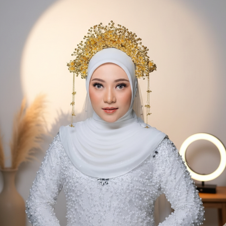 Jual Hijab Drapery Istan bahan Polycotton cocok untuk wisuda akad dan ...