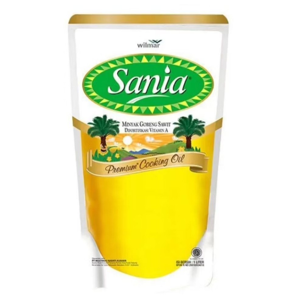 Jual Sania Premium Cooking Oil Minyak Goreng Sawit Pouch 1 L | Shopee ...
