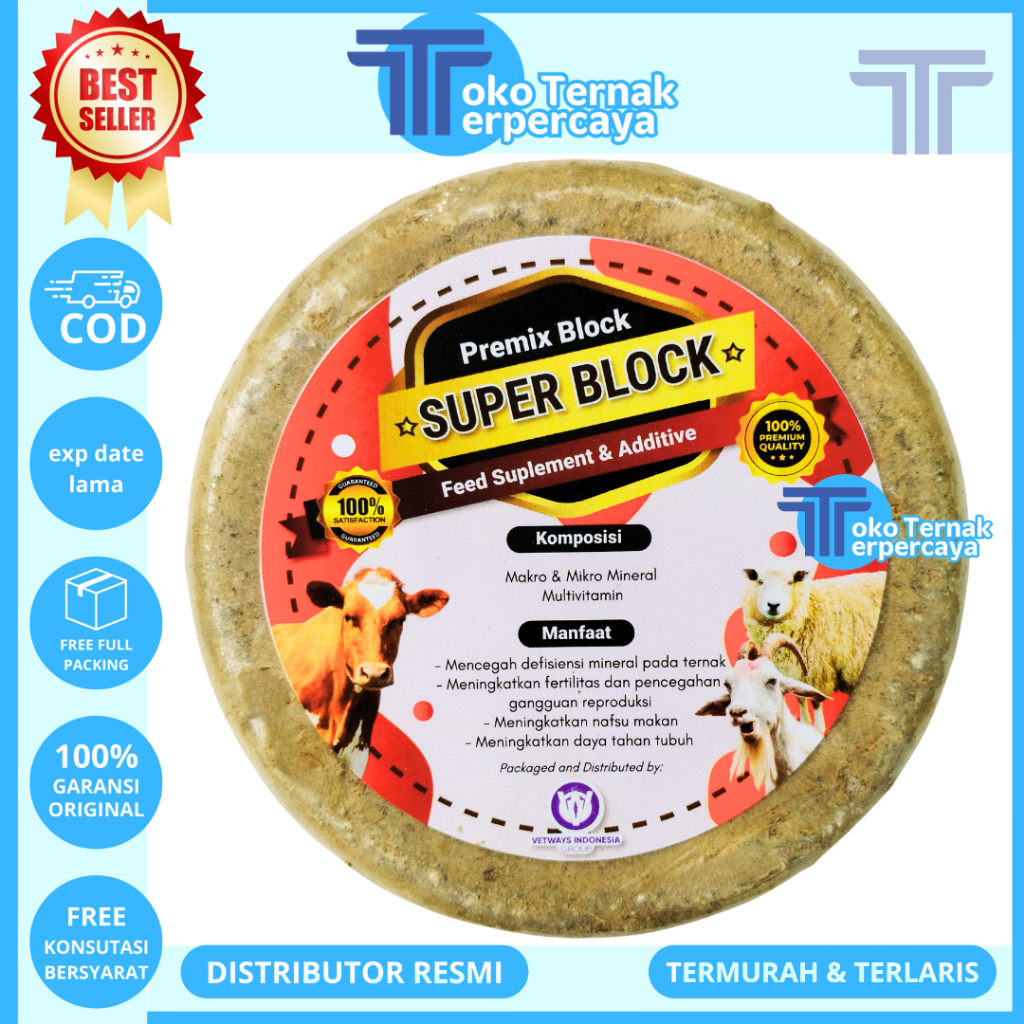 Jual SUPER BLOCK 1 KG - Mineral Blok Super Blok Premix Mineral Block ...