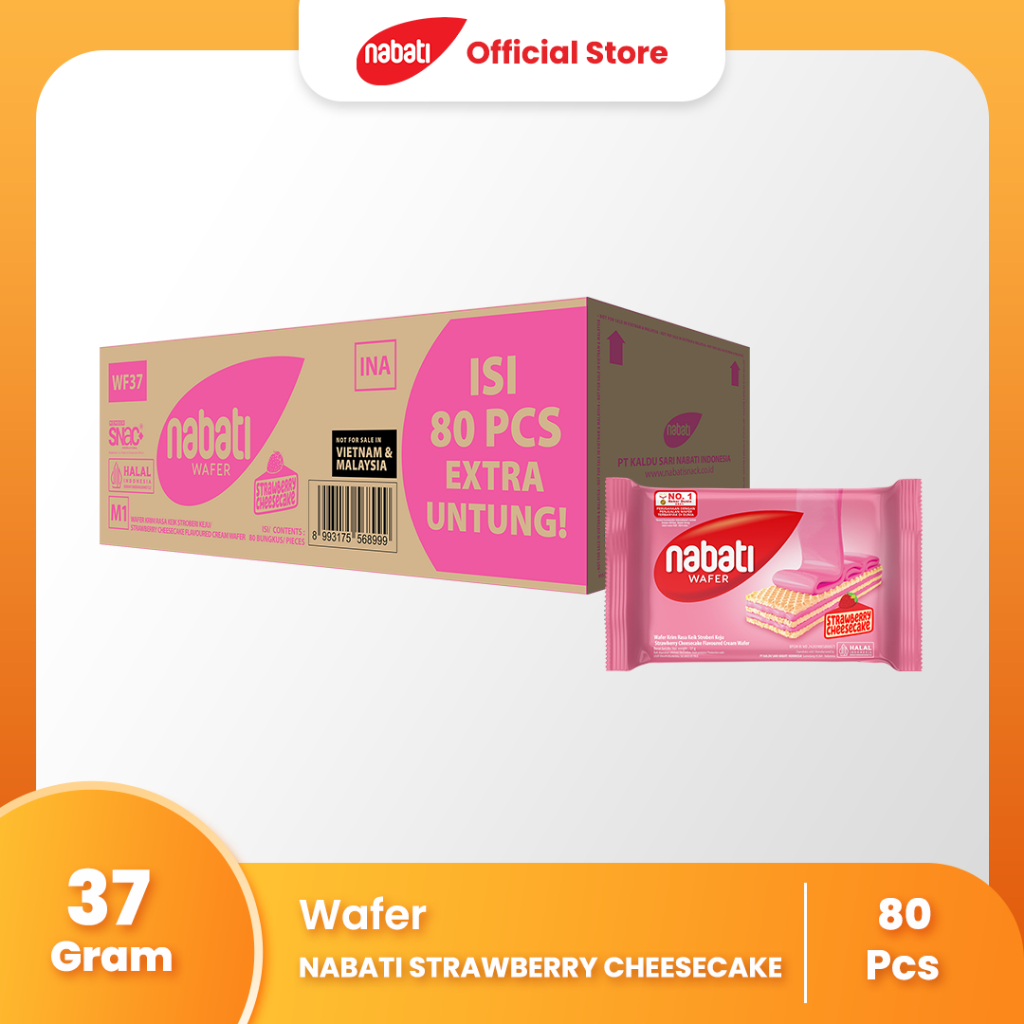 Jual NABATI WAFER 2K ( 37G ) - 1 carton ( 80 pcs ) | Shopee Indonesia