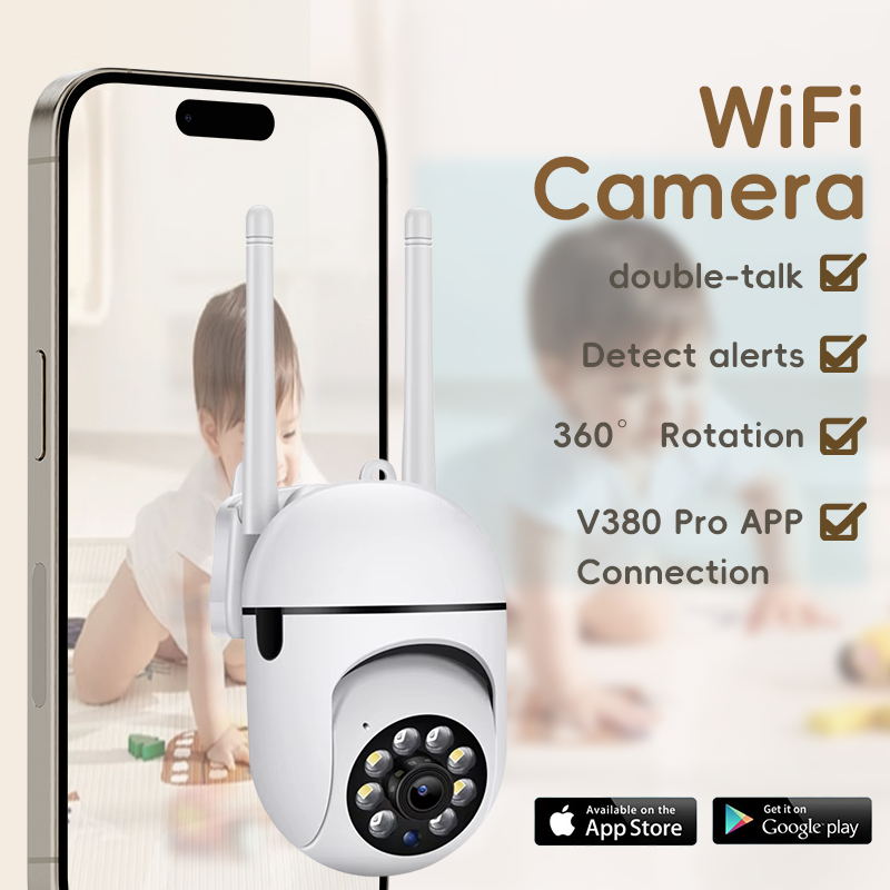 Jual CCTV V380 Pro 1080P PTZ Cctv Full-Color Panoramic Human Detection ...
