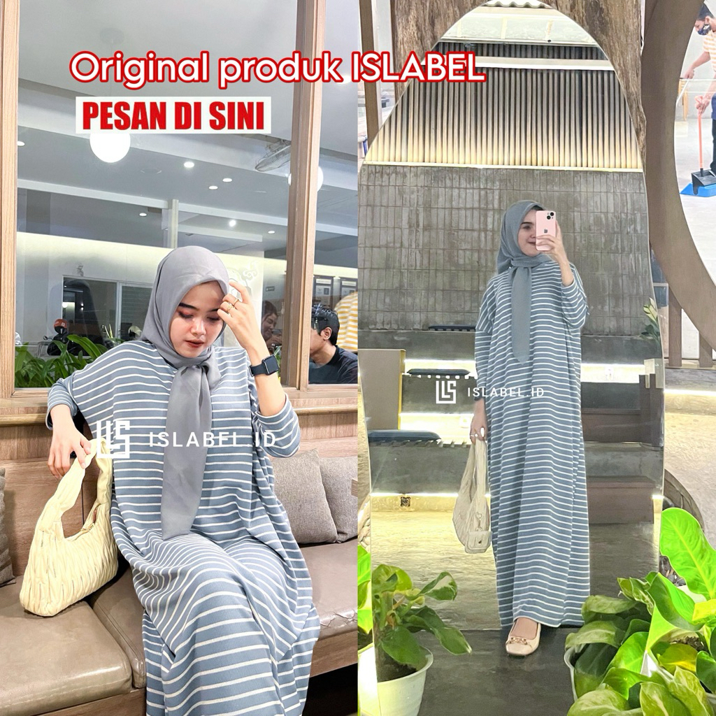 Jual ORI ISLABEL | Kaftan Batwing Knit Salur | Yasmine Batwing | Shopee ...