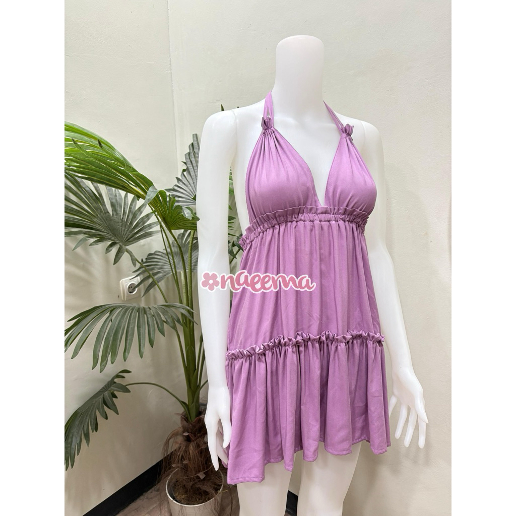 Jual IVY Dress - Backless Mini Piyama Minji Dress Dinas Tali Pendek ...