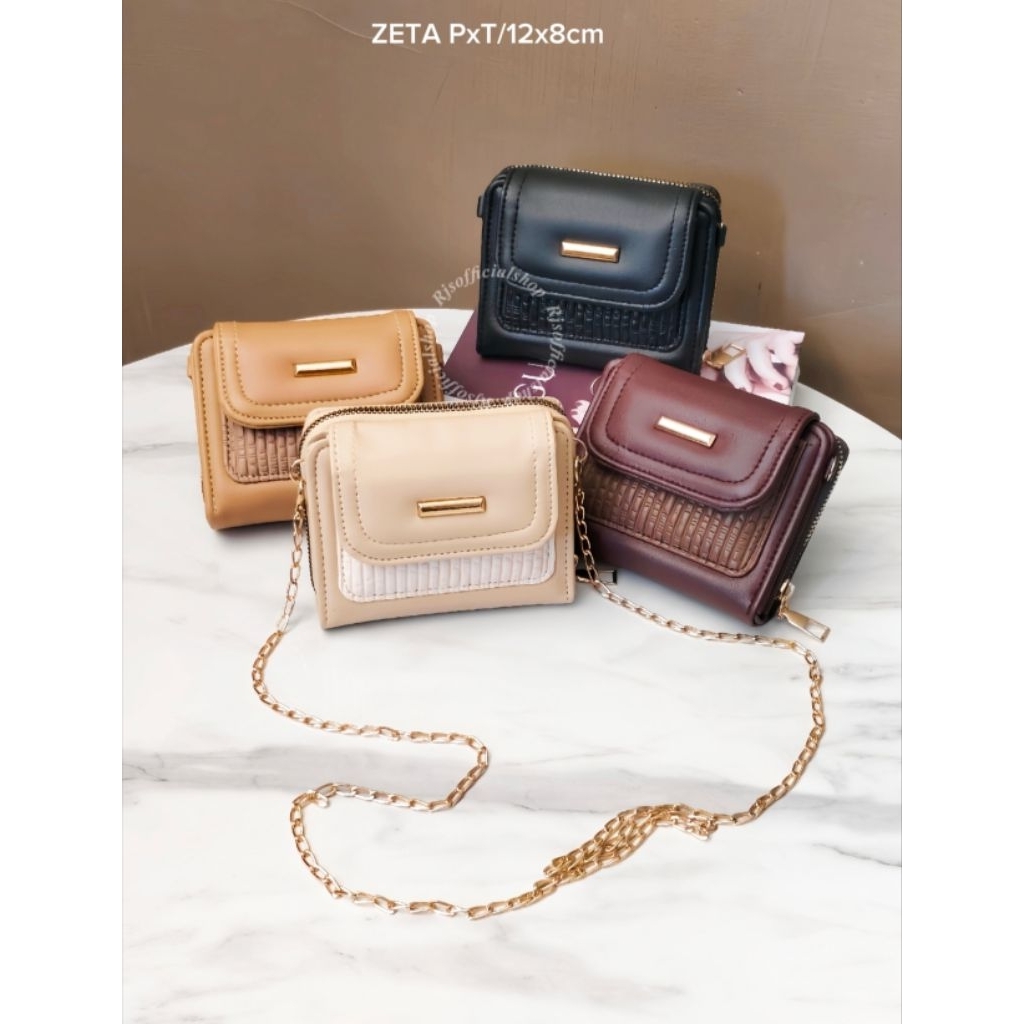 Jual TAS DOMPET SELEMPANG LIPAT WANITA DEBBY ZETA BANYAK RUANG | DOMPET ...