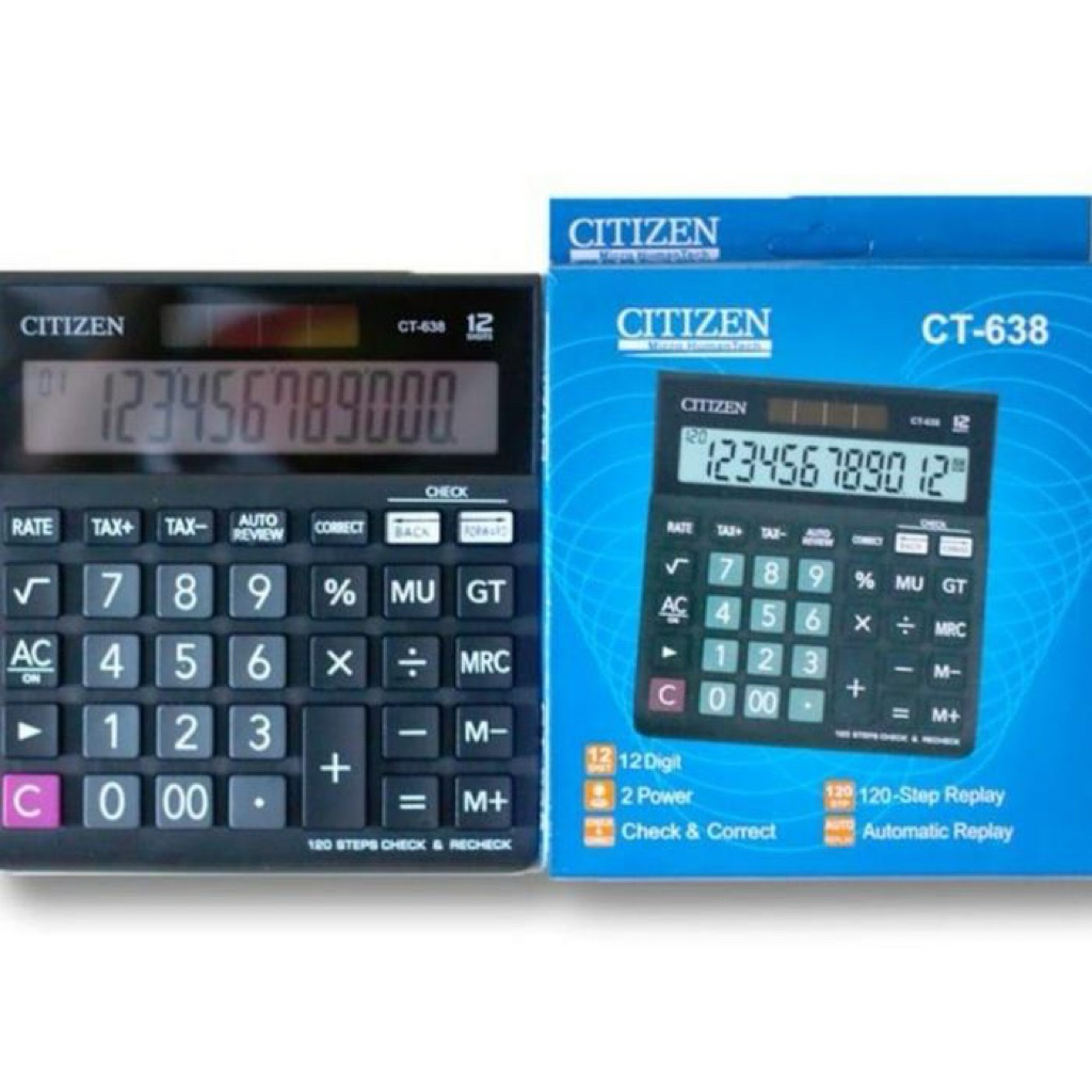 Jual Kalkulator Citizen CT-638 12 Digit / Kalkulator Meja Besar ...