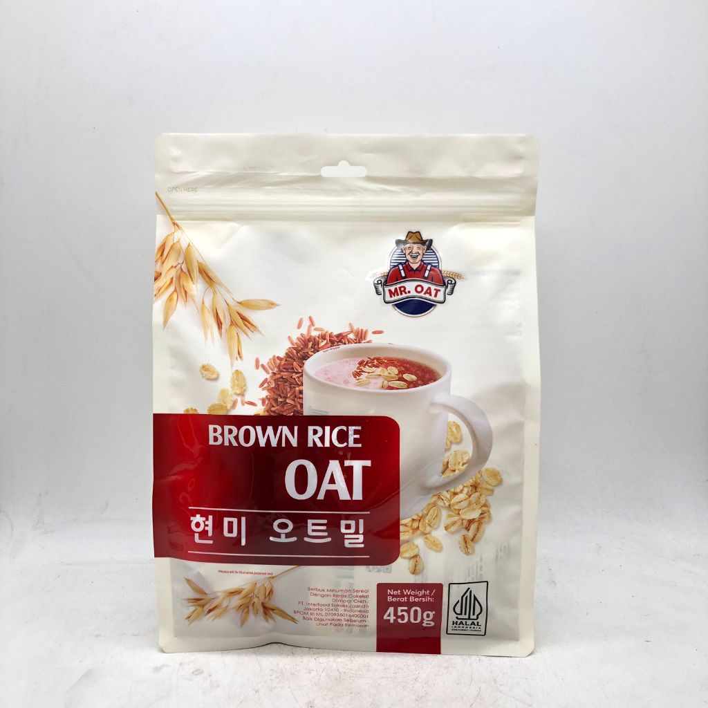 Jual Mr Oat Brown Rice Oat Australia 450 gram beras merah cereal sereal ...