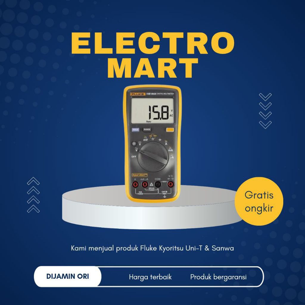 Jual Fluke 15B Max Kit Digital Multimeter Avometer Fluke 15B Max Kit | Shopee Indonesia