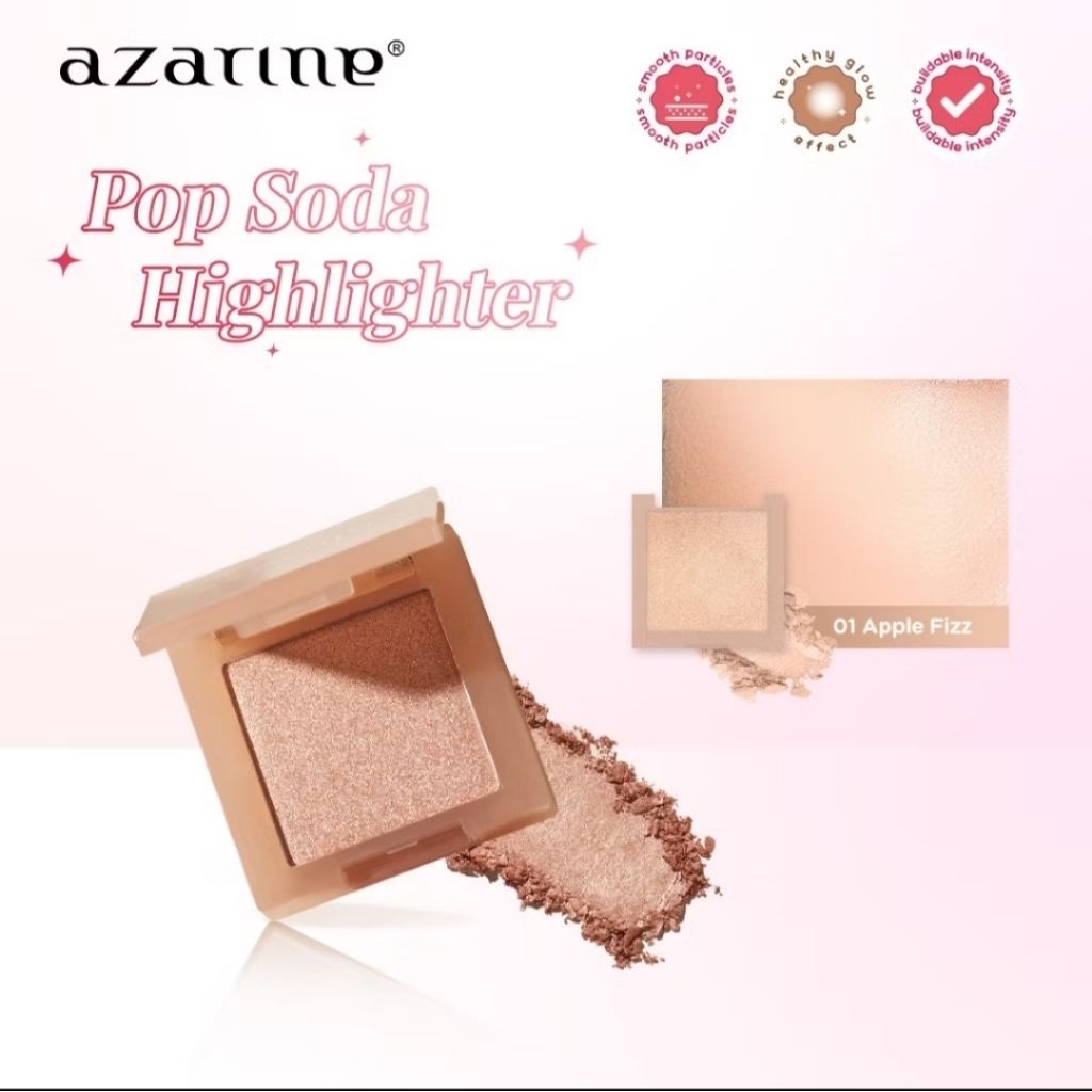 Jual Azarine Pop The Soda! Highlighter [3 gr] Apple fizz | Shopee Indonesia