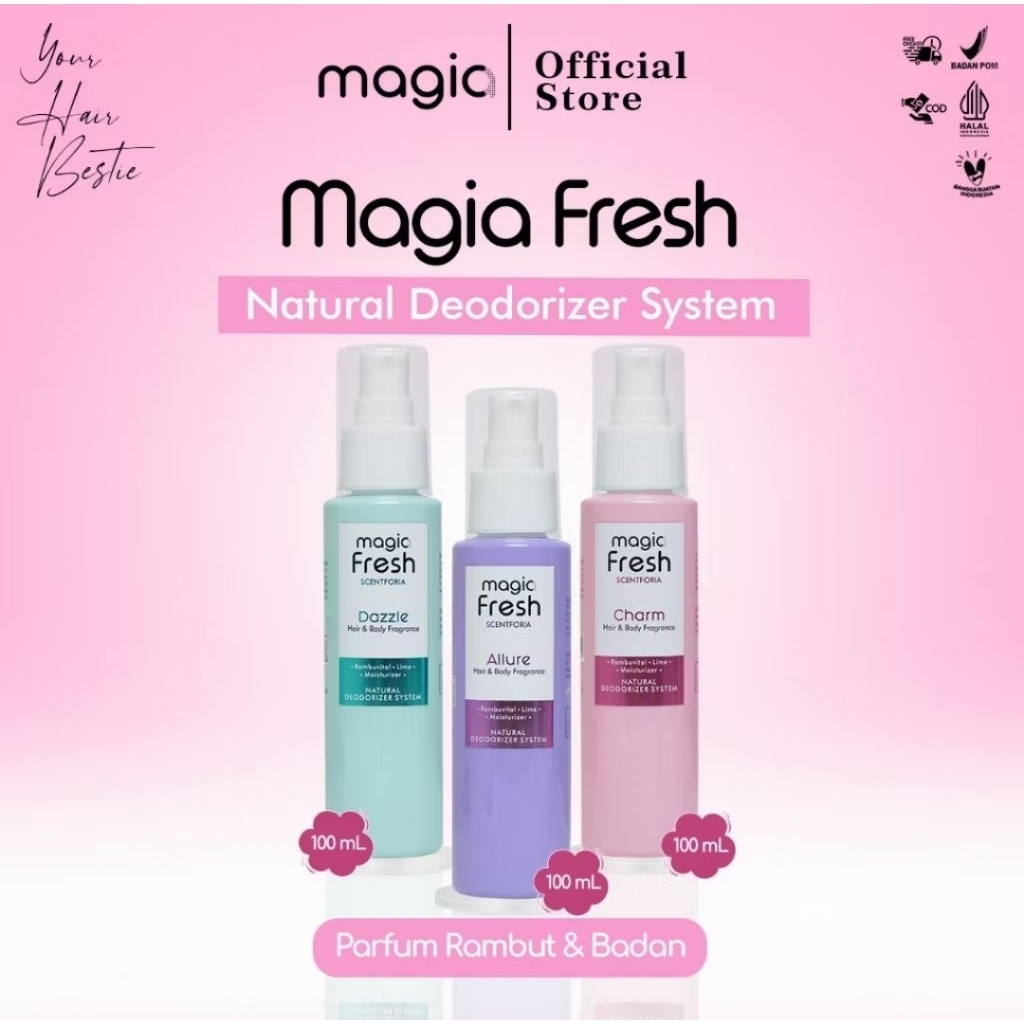 Jual INAURA Magia Fresh Hair And Body Fragrance Series 100Ml ( Charm ...
