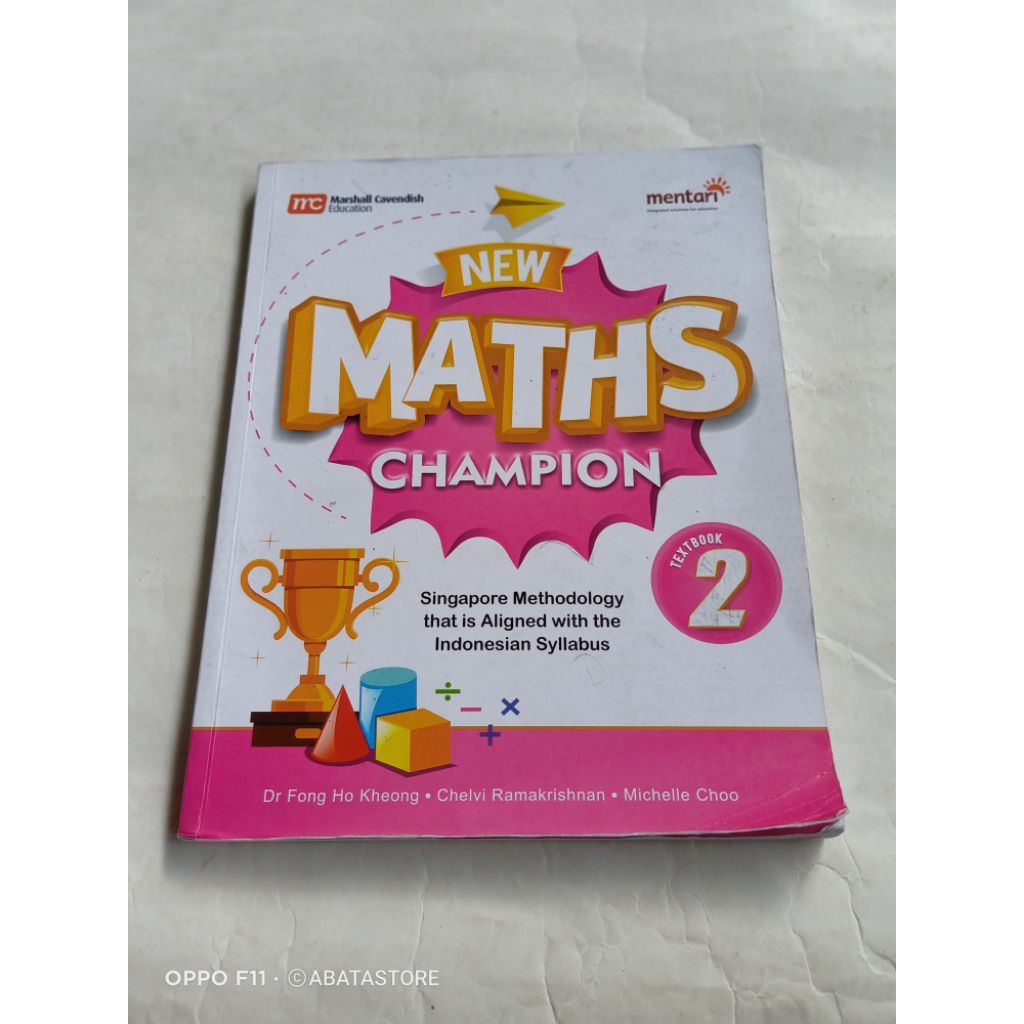 Jual BUKU NEW MATHS CHAMPION TEXTBOOK 2 DR FONG HO KHEONG | Shopee ...