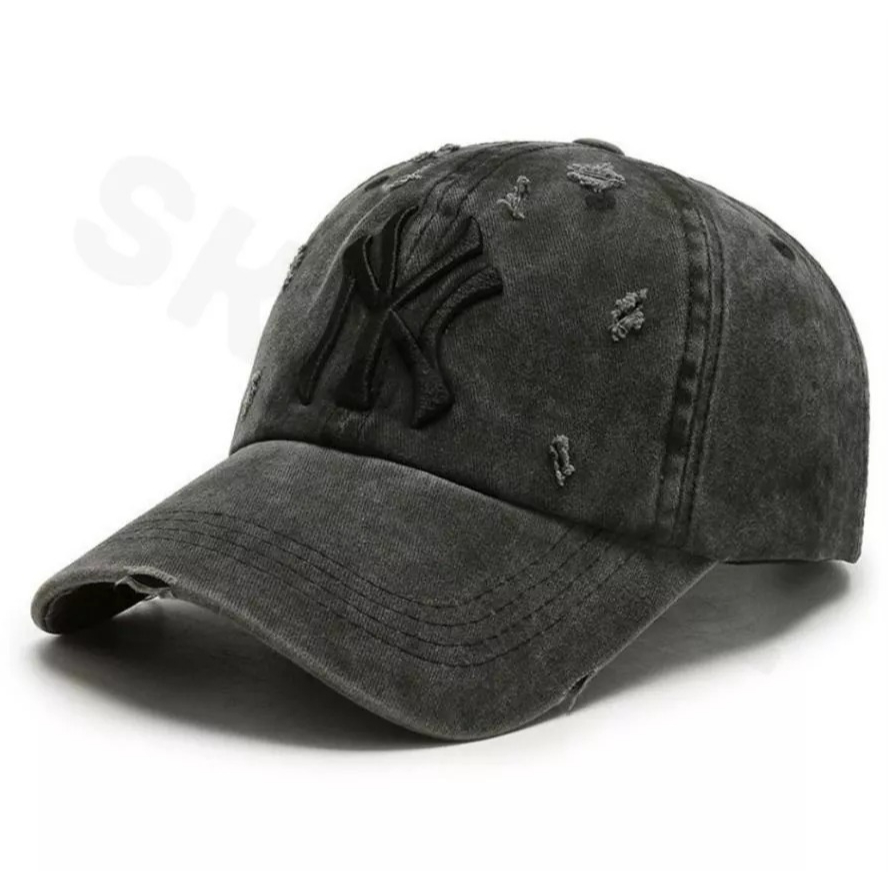 Jual Topi Baseball NY Full Black Distro Casual Sport Pria Dan Wanita ...