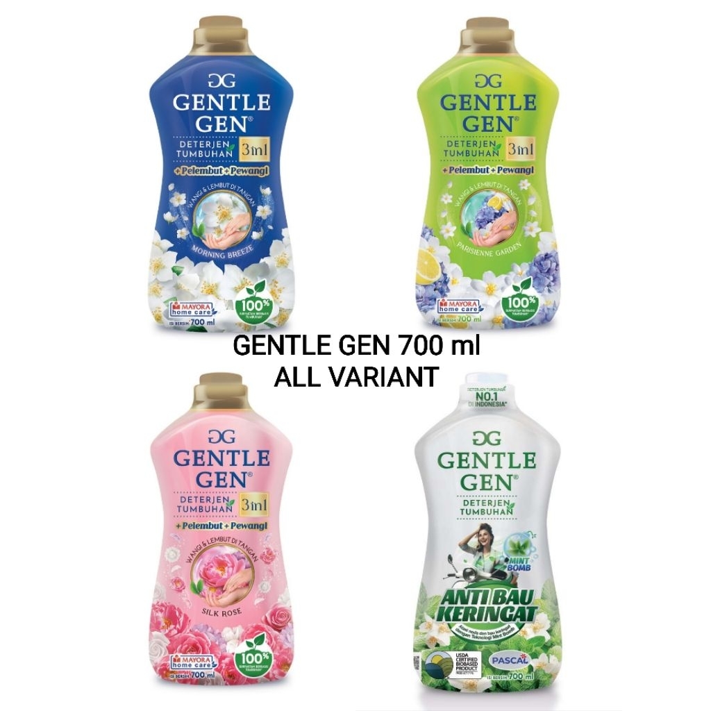 Jual "KEMASAN BARU" Gentle Gen Detergen Cair Botol 700 ml ALL VARIANT ...
